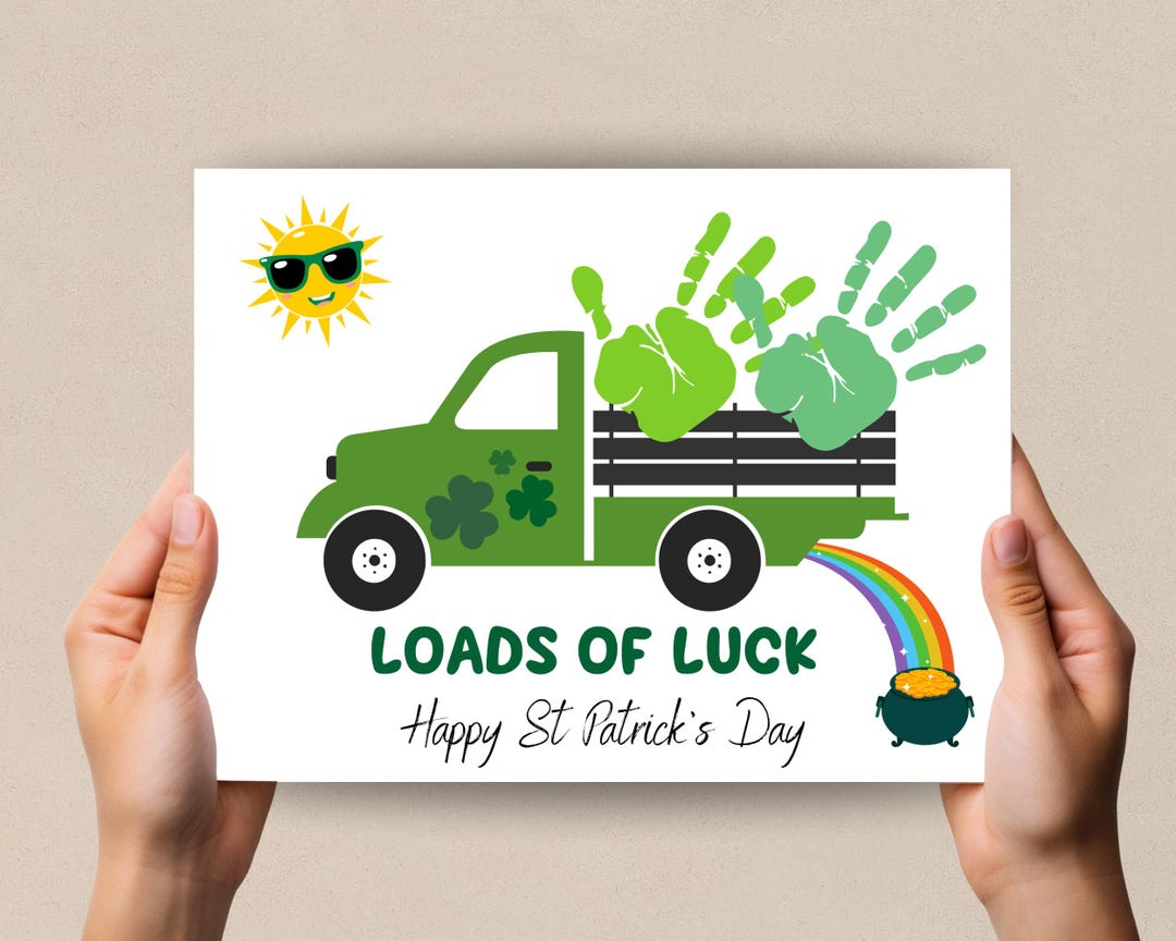 St Patrick's Day Handprint Craft, St Patrick's Day Handprint Art ...