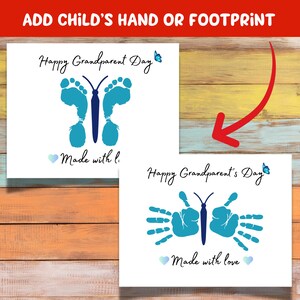 Grandparent's Day Handprint Art Handprint Craft, Preschool Activity ...