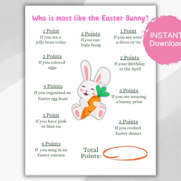 Easter Ice Breaker Game - Etsy