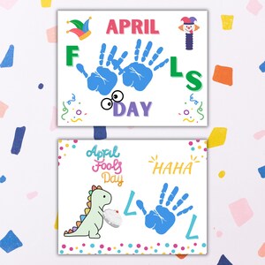 April Fools' Day Handprint Bundle, Handprint Craft, Preschool Handprint ...
