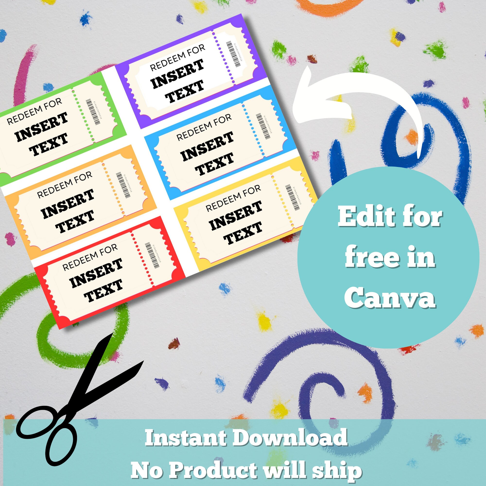 Printable Kids Coupon Book, Editable Reward Template, Birthday Coupon ...