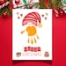 Christmas Handprint Craft, Handprint Art Christmas Boho Gnome ...