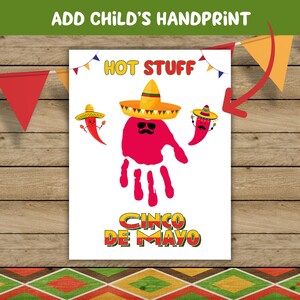 Cinco De Mayo Handprint Art, Handprint Craft, Toddler and Baby ...