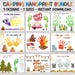 Camping Handprint Craft Bundle, Summer Handprint Art, Printable ...
