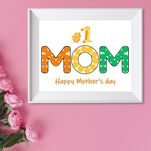 Mother's Day Dot Marker #1 MOM Shaped Page for Preschoolers. Mother's ...