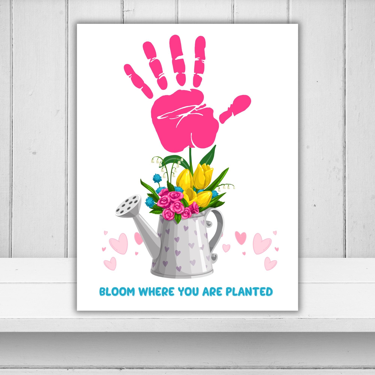 Spring Handprint Craft, Spring Keepsake Handprint, Spring Handprint ...