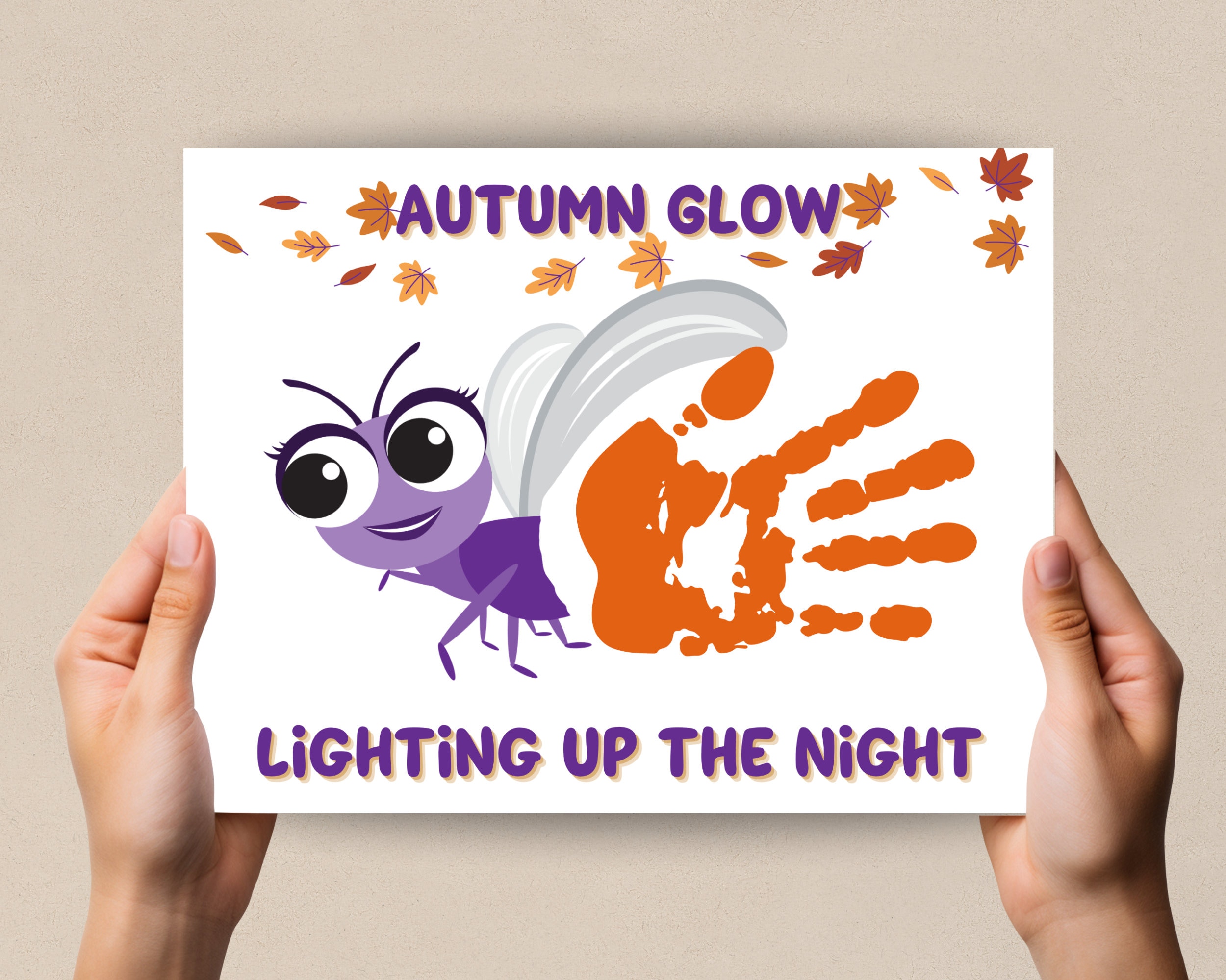 Fall Handprint Art, Craft Activity for Toddler Baby Kids, Preschool ...