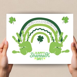 St Patrick's Day Handprint Craft, St Patrick's Day Handprint Art ...