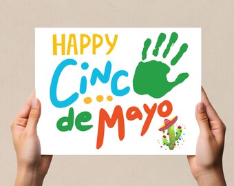 Cinco De Mayo Craft, Cinco De Mayo Handprint and Footprint, Printable ...