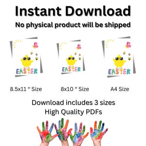 Easter Handprint Craft, Easter Handprint Art, Toddler Handprint ...