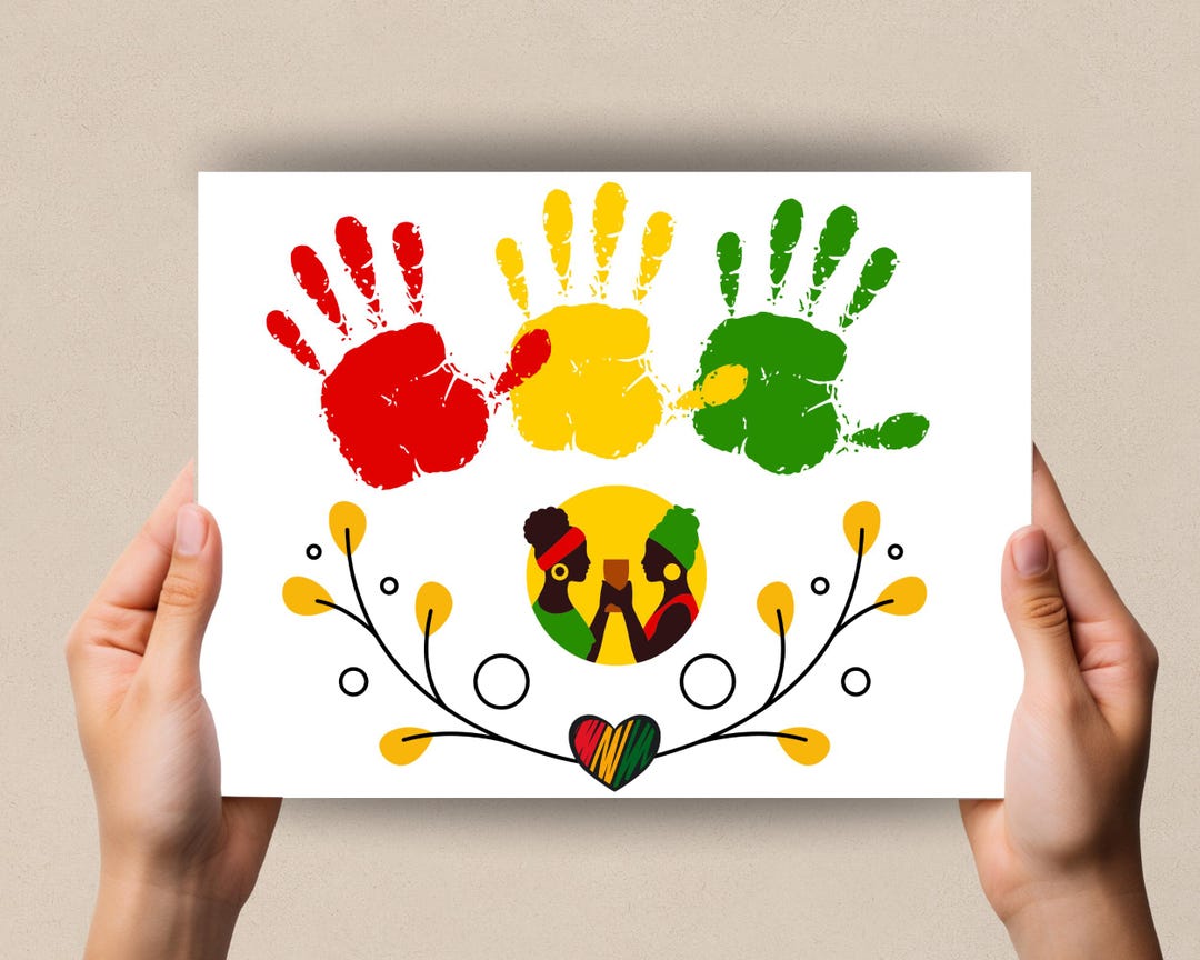 Kwanzaa Handprint Craft, Kwanzaa Handprint Art, Handprint Activity ...