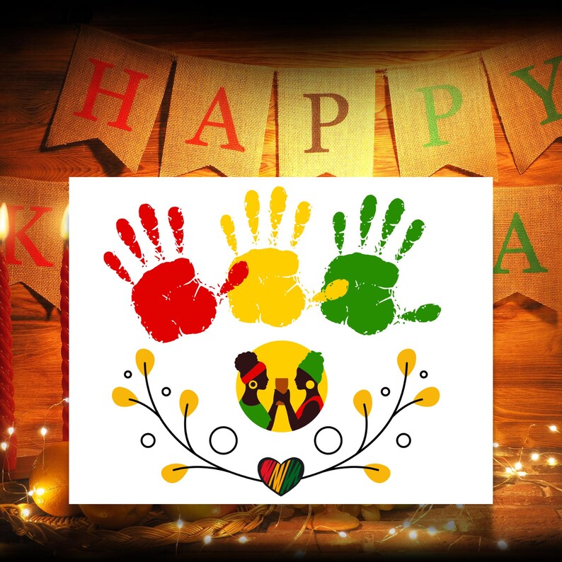Kwanzaa Handprint Craft, Kwanzaa Handprint Art, Handprint Activity ...