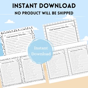 Adult Scavenger Hunt, Find Someone Who… Ice Breaker Game. Great for ...
