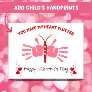 Valentine's Handprint Art , Valentine's Handprint Craft, Handprint ...