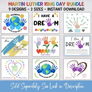 Martin Luther King Handprint Craft, Handprint Art, Printable Activity ...