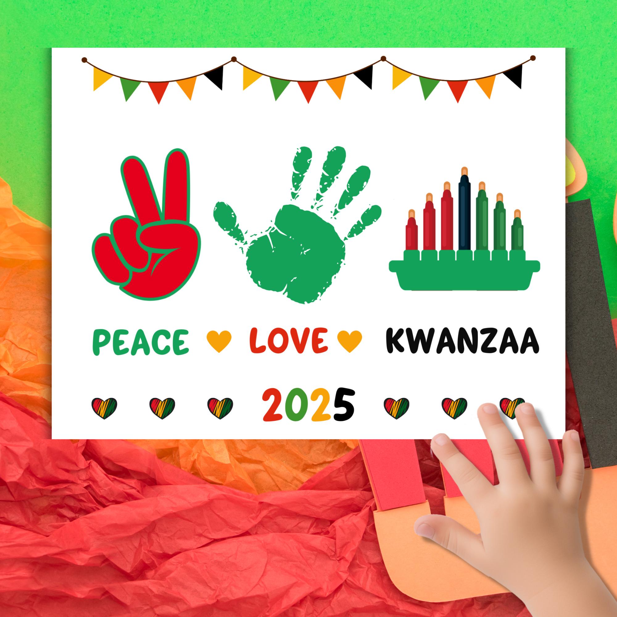 Kwanzaa Handprint Craft, Kwanzaa Handprint Art, Handprint Activity ...