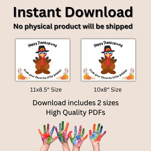 Thanksgiving Handprint Craft, Preschool Activity Baby Toddler ...