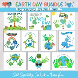 Earth Day Handprint Art, Handprint Earth Day Craft, Earth Day Keepsake ...