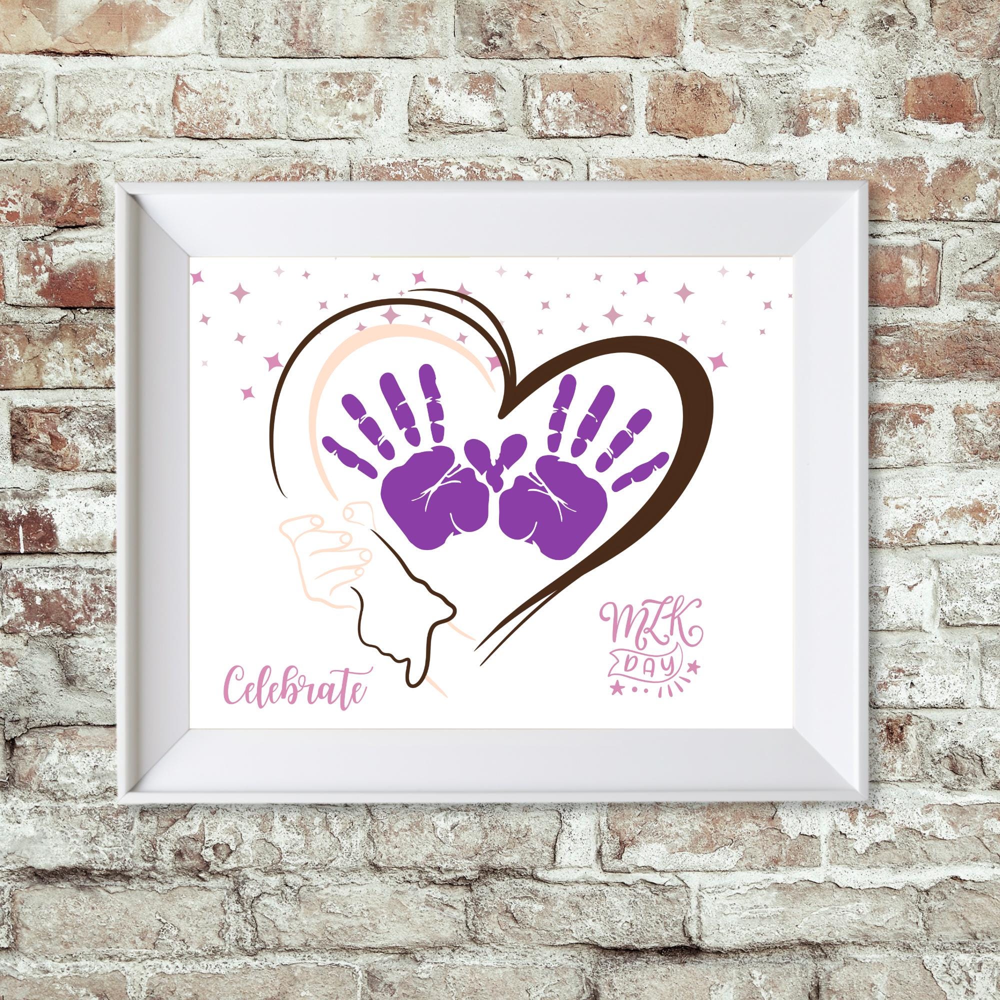 Martin Luther King Handprint Art, Handprint Craft, Printable Activity ...