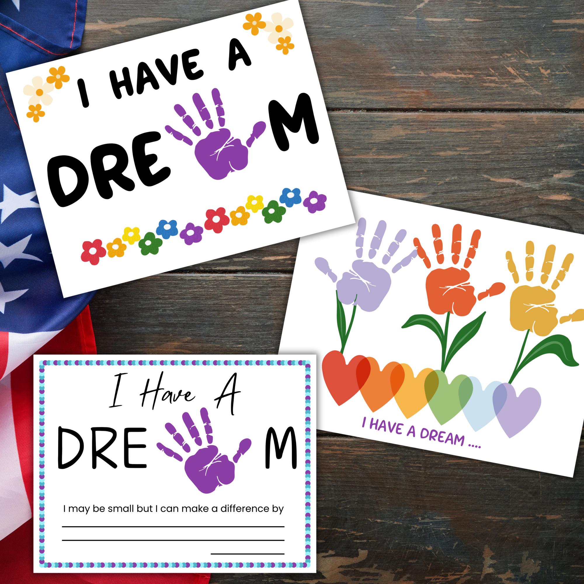 MLK Handprint Art, Handprint Craft, Handprint Keepsake, Preschool ...