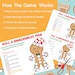 Roll a Gingerbread Man Game, Printable Holiday Game, Christmas Party ...
