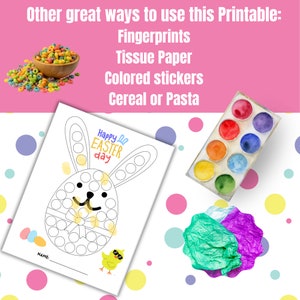 Easter Dot Marker Coloring Page for Preschoolers. Easter Activity, Dot ...