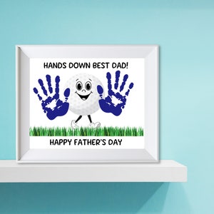 Father's Day Handprint Craft, Toddler Handprint, Preschool Activity ...