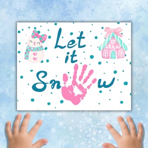 Winter Handprint Craft, Winter Handprint Art, Winter Handprint Keepsake ...