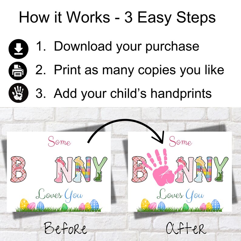 Easter Handprint Craft, Easter Handprint Art, Printable Activity ...