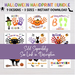 Halloween Handprint Art, Handprint Craft, Pumpkin Patch Preschool ...