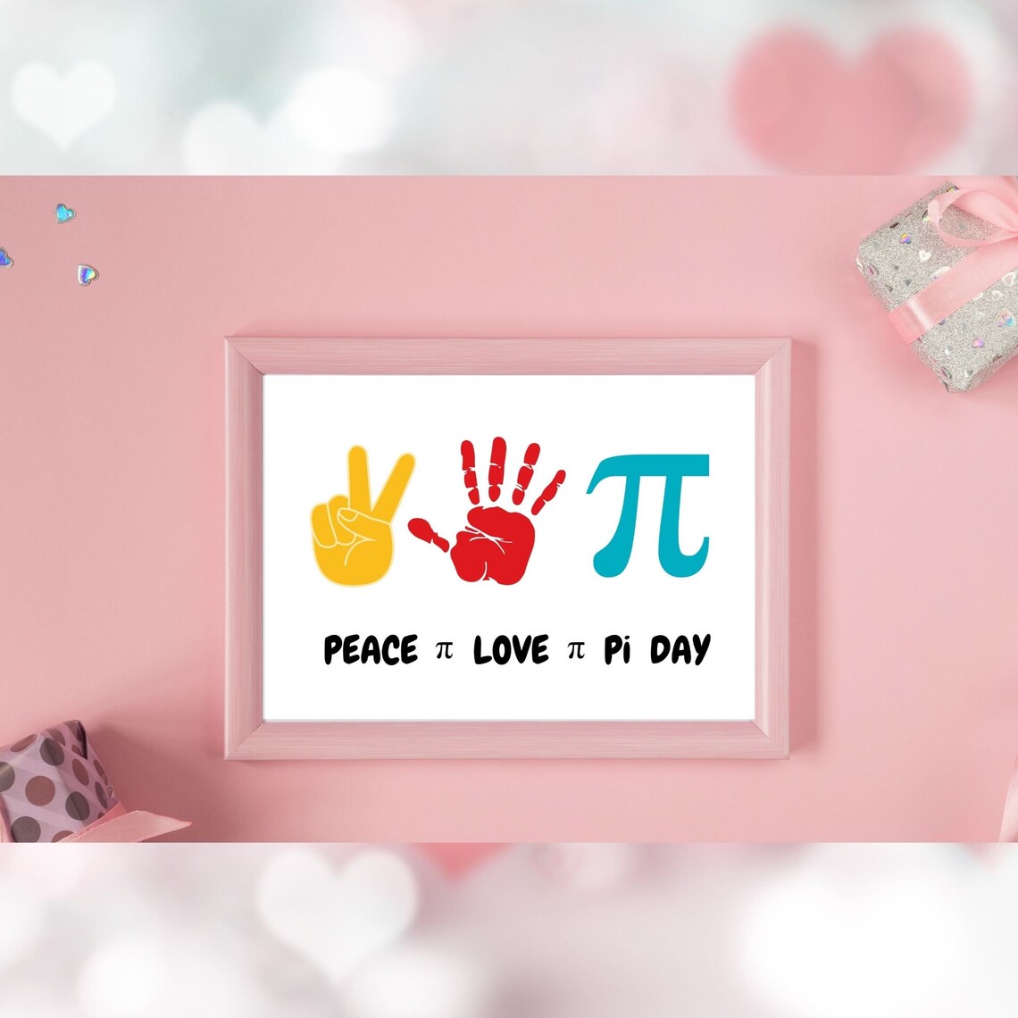 Pi Day Handprint Art, Handprint Craft, Activity for Kids, Toddlers ...