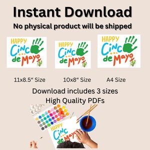 Cinco De Mayo Handprint Craft, Handprint Art, Baby Toddler Activity ...
