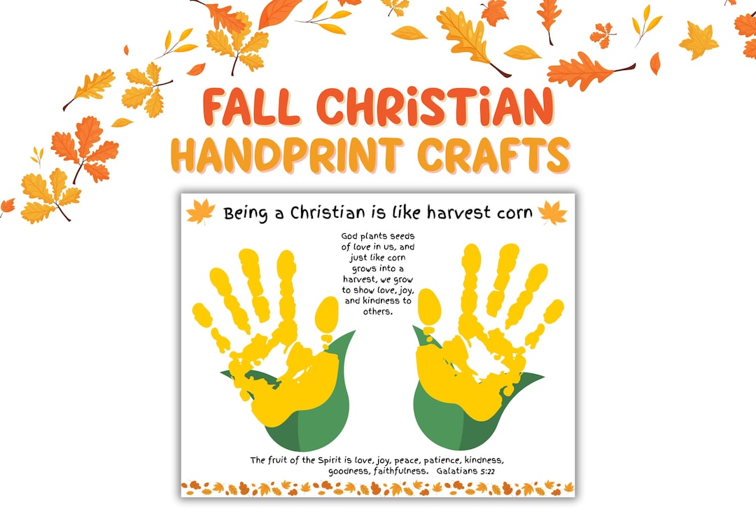 Fall Christian Handprint Craft, Autumn Handprint Art, Preschool ...
