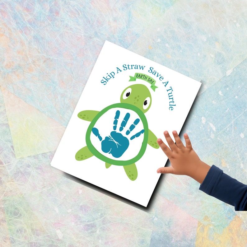 Earth Day Handprint Art, Handprint Earth Day Craft, Earth Day Keepsake ...