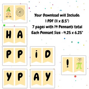 Pi Day Printable Banner, Pi Day Classroom Party Banner, Happy Pi Day ...