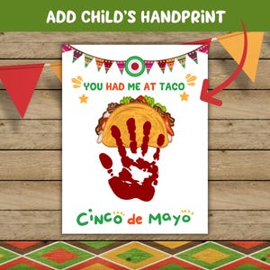 Cinco De Mayo Handprint Art, Handprint Craft, Toddler Handprint ...