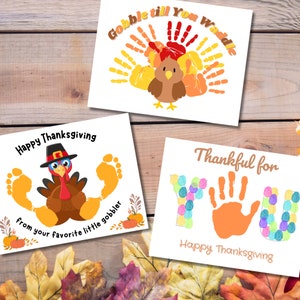 Thanksgiving Handprint Art Bundle, Thanksgiving Handprint Craft ...