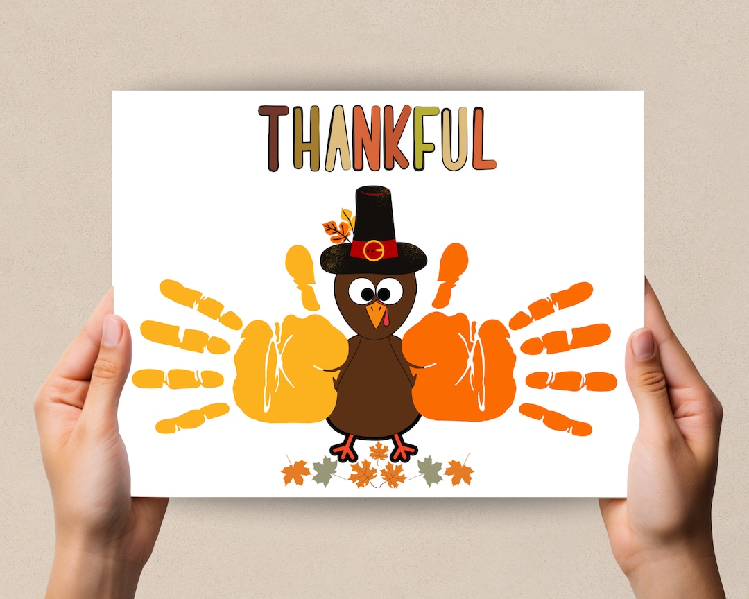Thanksgiving Handprint Craft, Handprint Art, Preschool Activity for ...