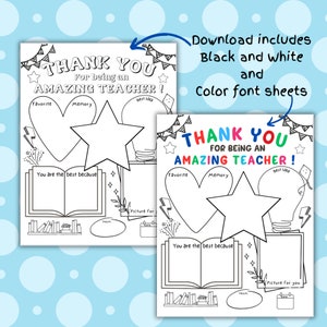 Teacher Appreciation Gift Thank You Coloring Page. Preschool, School ...