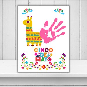 Cinco De Mayo Handprint Art, Handprint Craft, Pinata Handprint, Baby ...