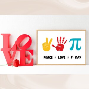 Pi Day Handprint Art, Handprint Craft, Activity for Kids, Toddlers in ...