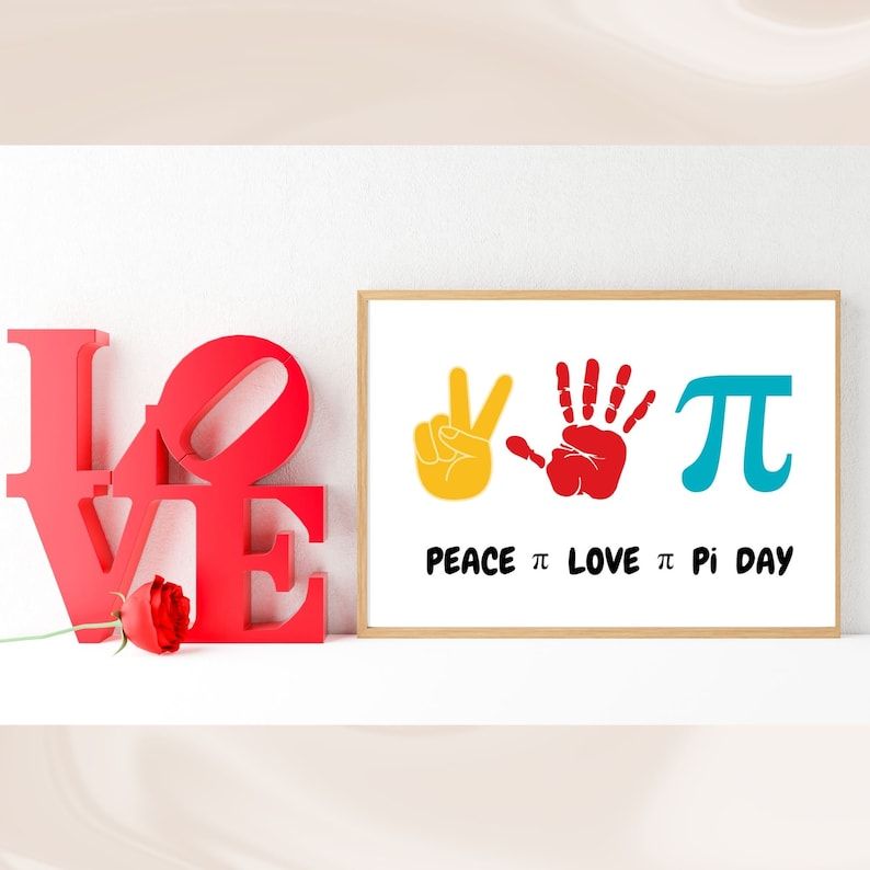 Pi Day Handprint Art, Handprint Craft, Activity for Kids, Toddlers in ...