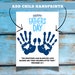 Father's Day Bible Handprint Art, Handprint Craft, Preschool Baby ...