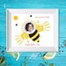 Mother’s Day Gift Handprint Craft, Photo Craft, Handprint Bee Design ...