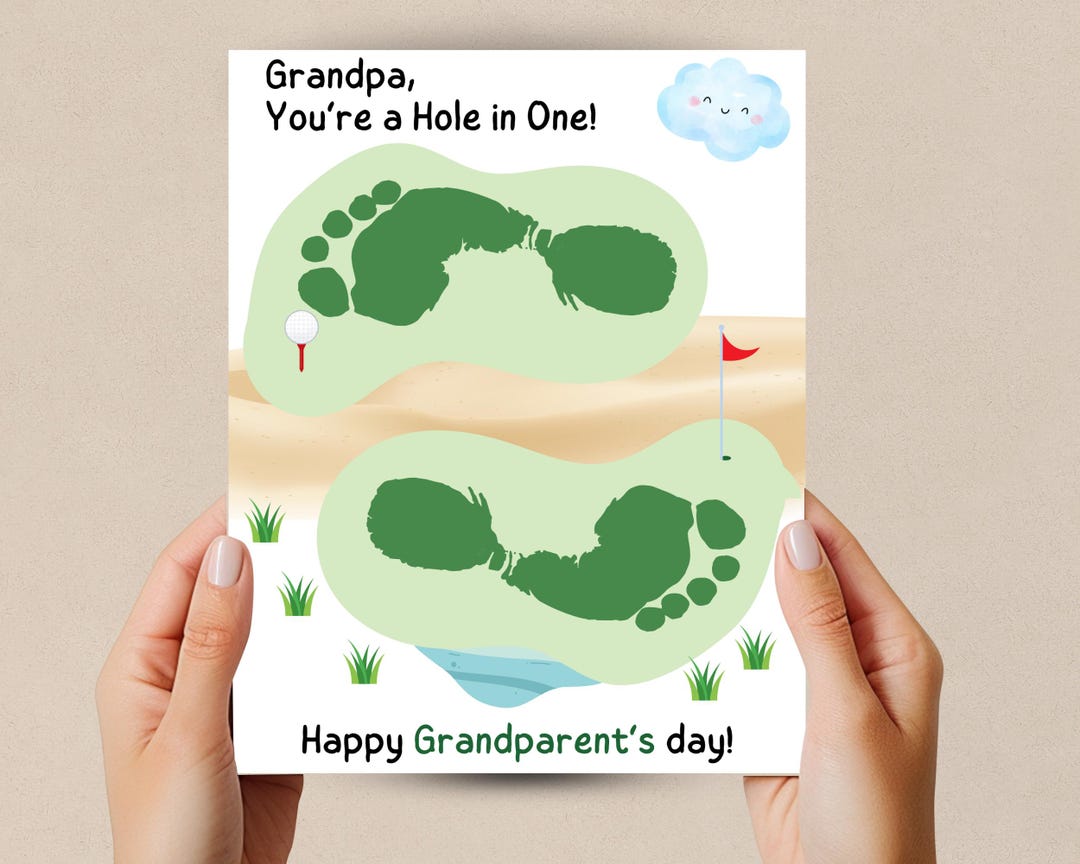 Grandparent's Day Footprint Craft, Toddler Footprint Craft, Daycare ...
