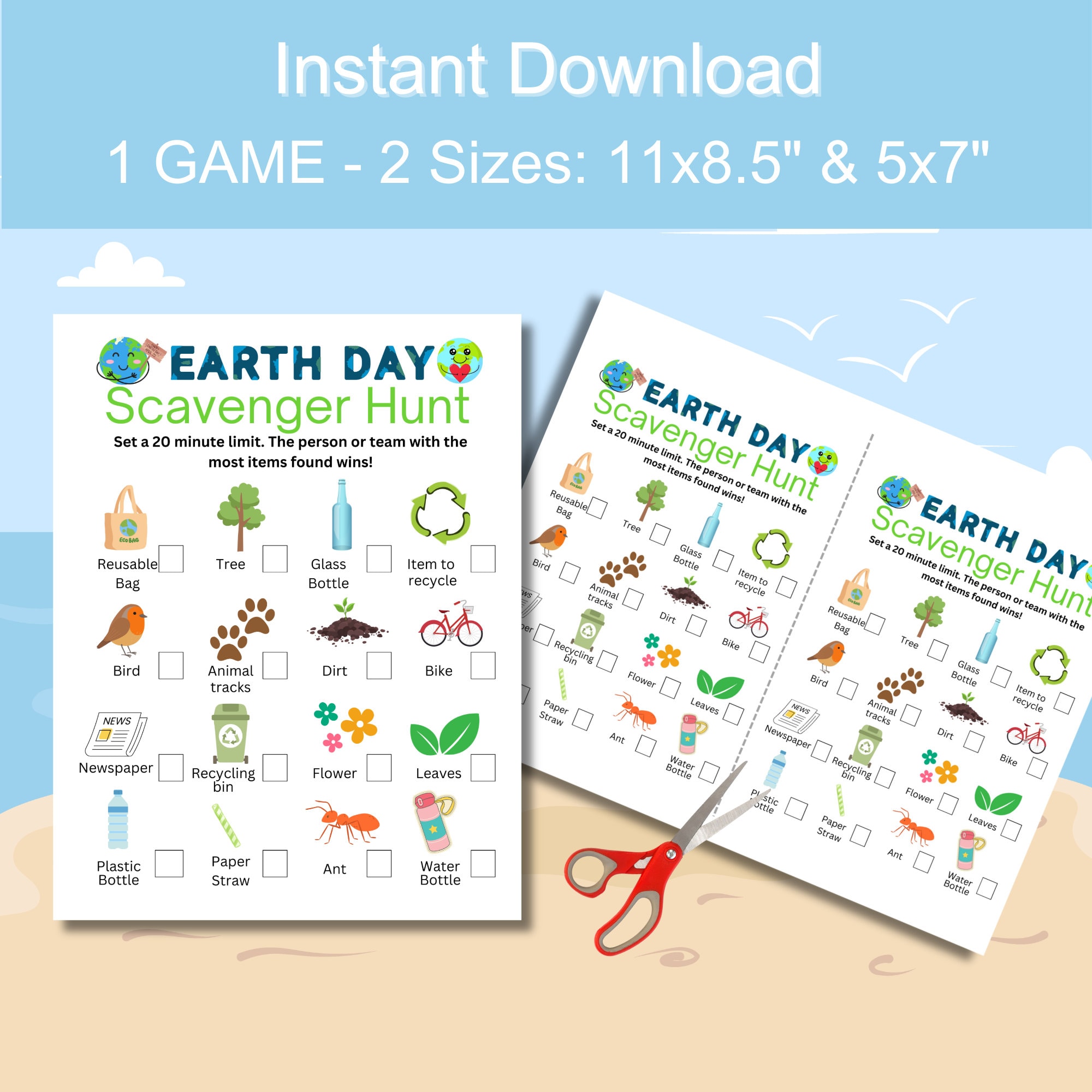 Earth Day Scavenger Hunt, Earth Day Classroom Activity, Youth Group ...
