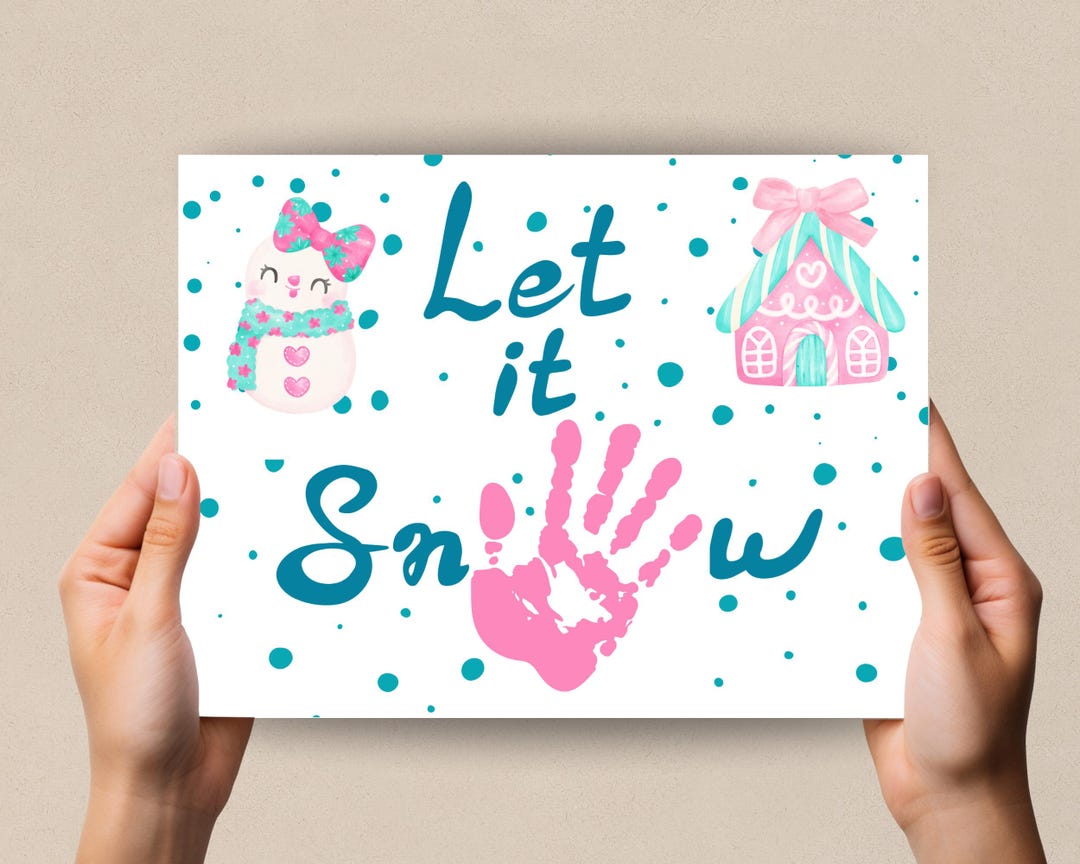 Winter Handprint Craft, Winter Handprint Art, Winter Handprint Keepsake ...