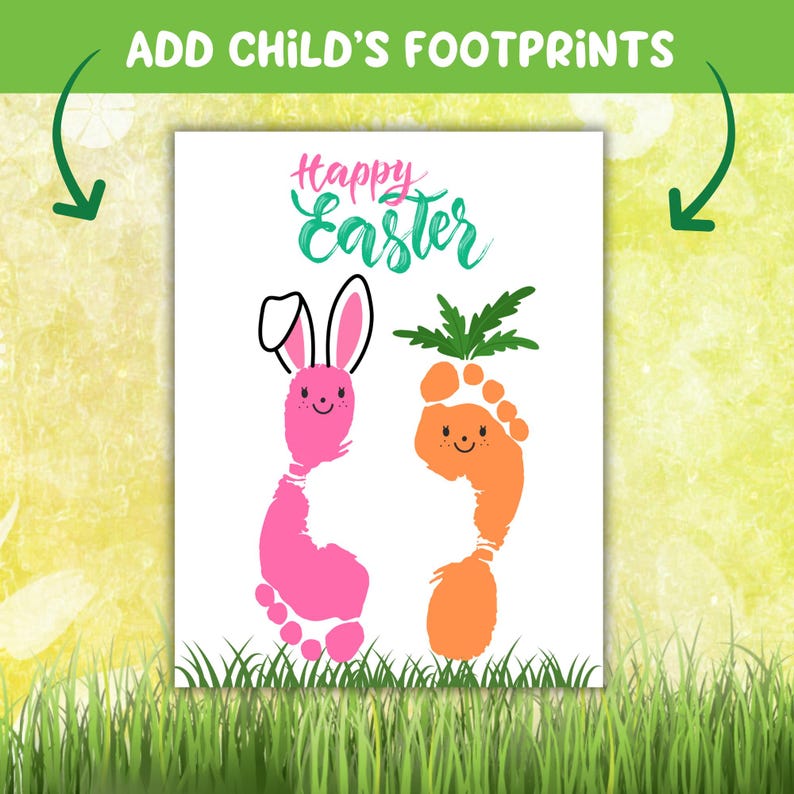 Easter Handprint Craft, Footprint Art, Toddler Footprint, Preschoolers ...