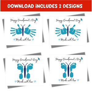 Grandparent's Day Handprint Art Handprint Craft, Preschool Activity ...