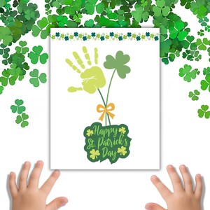 St. Patrick's Day Handprint Craft, St Patrick's Day Handprint Activity ...